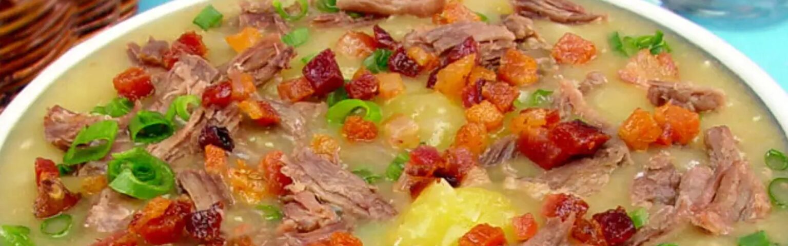 Sopa de Mandioca com Músculo e Bacon - Revista Vertical